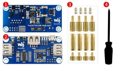 Raspberry Pi Zero Poe Ethernet Usb Hub Hat Box 3 Grandado