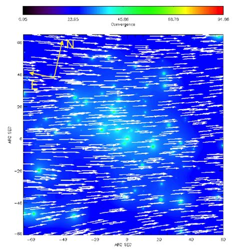 False Color Image Of The Lensing Convergence κ Derived From Acs
