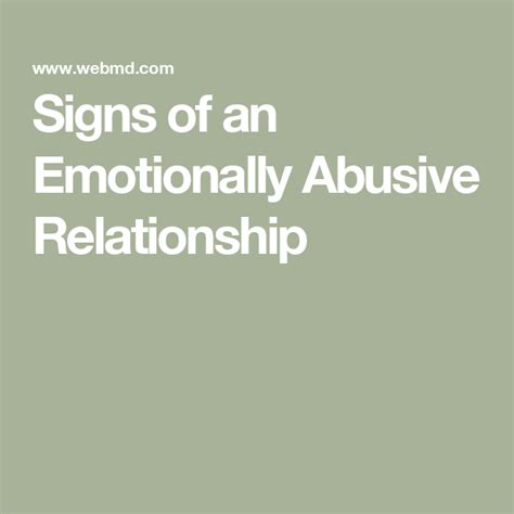 Signs of an emotionally abusive relationship – Artofit
