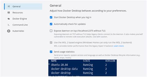 Option To Enable Wsl2 Greyed Out But My Wsl Was Wsl2 Docker Desktop Docker Community Forums