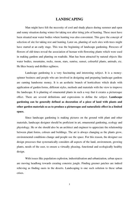 Landscaping B Hons Agriculture Th And Th Semester HORT Landscaping LANDSCAPING Man