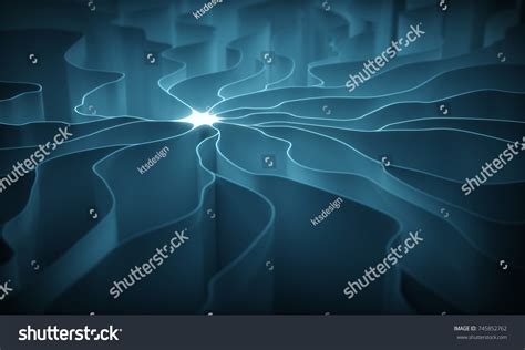 D Illustration Concept Artificial Neuron Dendrite Stock Illustration