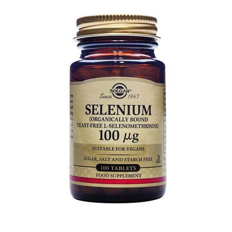 Solgar Selenium 100ug 100 Tablets Dolans Pharmacy