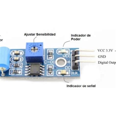 Jual Sensor Getaran Sw420 Vibration Sensor Sw 420 Sensor Deteksi