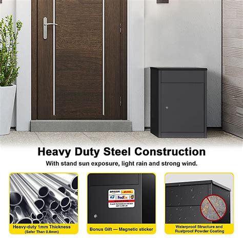 Parcel Drop Boxes For Outside Lockable Wall Mount Mailbox For House