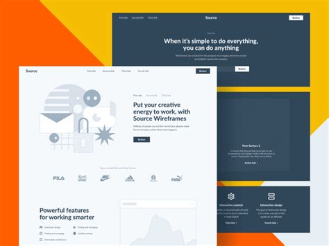 Source Wireframe Kit Free Figma Resource Figma Elements