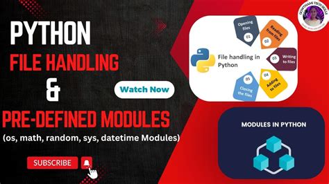 Lecture 17 Python File Handling And Predefined Modules
