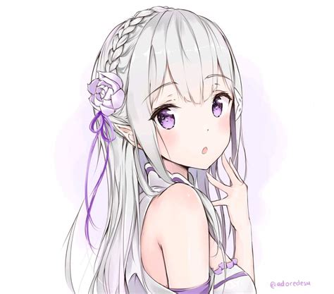 Re Zero Emilia Fan Art Anime Amino