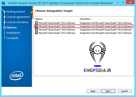 نرم افزار intel visual fortran composer کامپایلر فورترن engpedia