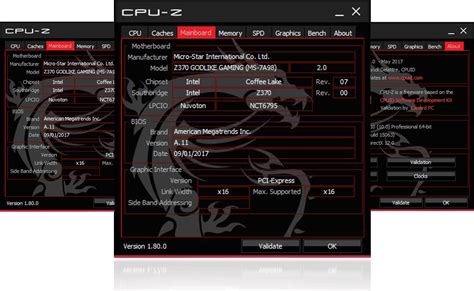 Cpu Z Msi Gaming Atelier Yuwaciaojp