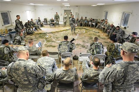U S Soldiers And Paratroopers Conduct A Pre Mission Brief For An Air Assault Mission On 7th