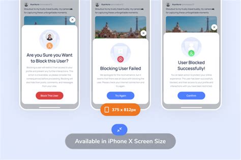 Trion Blocking A User App Ui Ux And Ui Kits Ft Social And Status Envato
