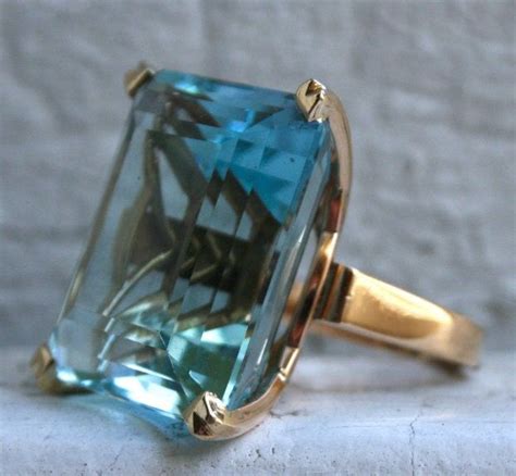 Blue Topaz Woman Ring Blue Topaz Ring 925 Sterling Silver Statement