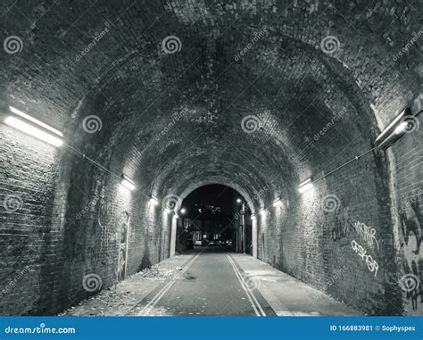 Perspective View Of A Brick Underpass Railway Arch Stock Image Image Of Street Path 166883981
