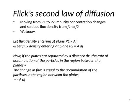 Ficks Law Of Diffusion Pptx
