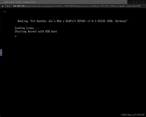 Unraid安装黑群晖虚拟机开机显示 Starting Kernel With Usb Boot Csdn博客