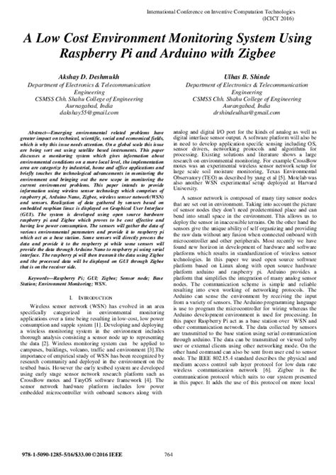 pdf a low cost environment monitoring system using raspberry pi and