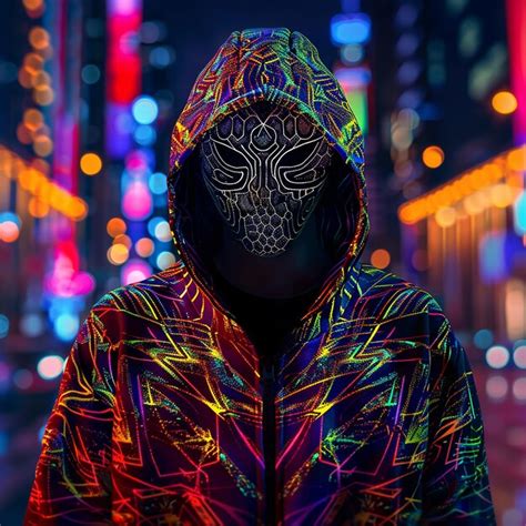 26 000 Neon Hacker Mask Wallpaper Pictures