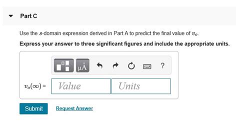 solved problem 7 part a review constants find the s domain