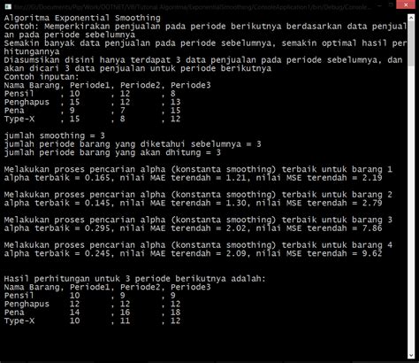 Algoritma Exponential Smoothing Pip Tools