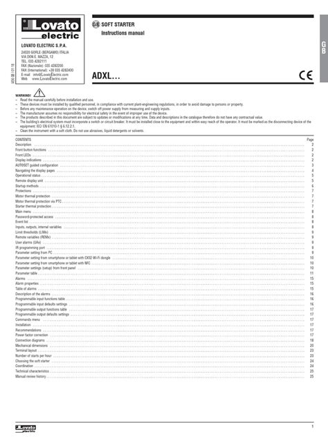 Adxl Instructions Manual En Pdf Electric Motor Pump