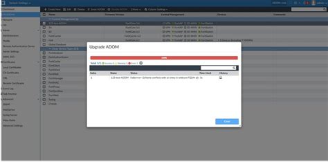 Technical Tip How To Upgrade An Adom On Fortimana Fortinet Community