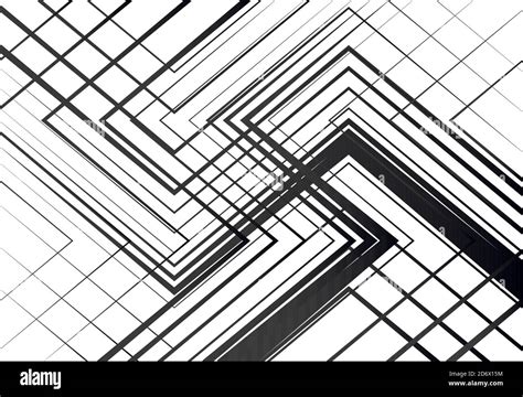 Geometric Structure Network Chaotic Jumble Of Straight Angular Intersecting Lines Abstract
