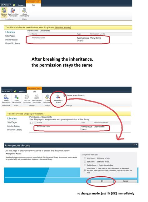 sharepoint server anonymous document library prompts for credentials