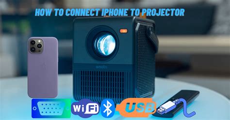 How To Connect Iphone To A Projector Via Usb Hdmi Wi Wi Bluetooth