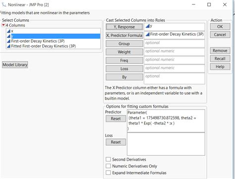 Solved Exponential Fit Jmp User Community