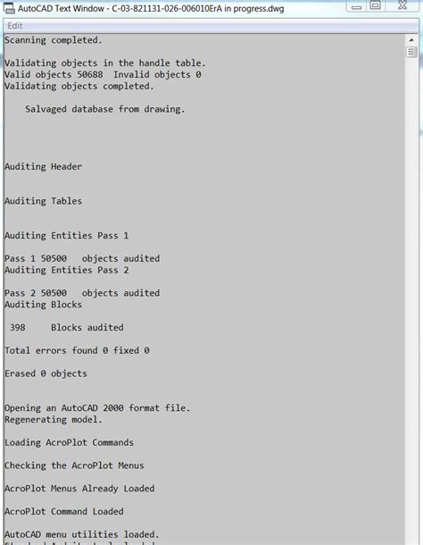 Autocad Clean Drawing Recovery Manager Warehouse Of Ideas