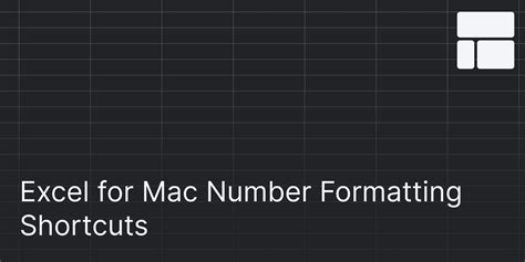 Excel For Mac Number Formatting Shortcuts Subset Blog Subset