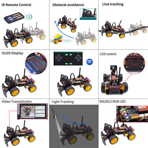 Adeept Smart Car Kit For Esp32 Wrover Compatible With Arduino Ide Diy