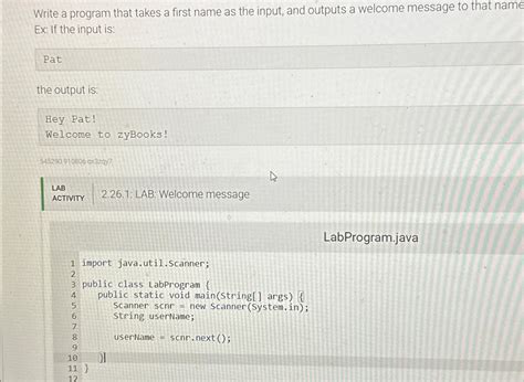 Solved Write A Program That Takes A First Name As The Input Chegg
