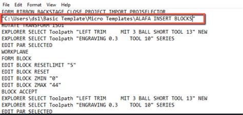 Getting Powermill Error No Active Toolpath With Powermill Project Error When Running A Macro