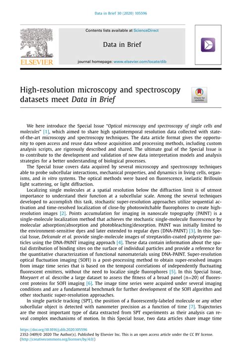 Pdf High Resolution Microscopy And Spectroscopy Datasets Meet Data In Brief