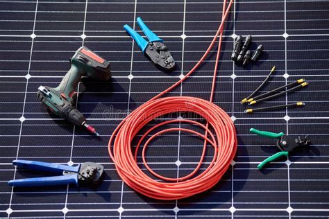 Connecting Solar Panels Stock Image Image Of Efficiency