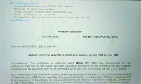 Leela Likhitha On Linkedin My 7th Achievement In 4th Year Btech Lifegot An Offer For Internship