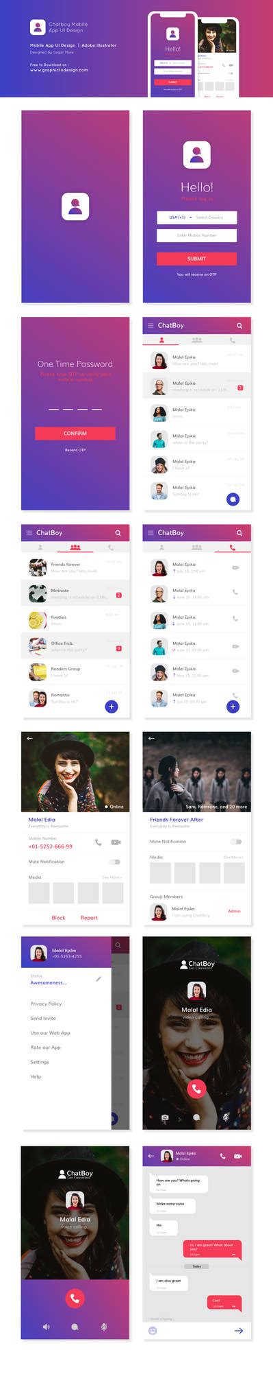 Chatboy Mobile Ui Design By Stb888 On Deviantart