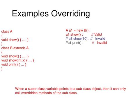 PPT METHOD OVERRIDING PowerPoint Presentation Free Download ID 1954635