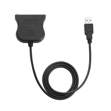⚡การสื่อสารอินเทอร์เฟซแบบขนานสองทิศทางสีดำ Usb ถึง 25 พิน Db25 ตัวแปลงสายเคเบิลเครื่องพิมพ์ขนาน