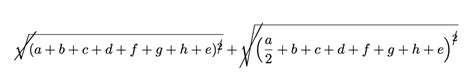 How To Cancel The Root But Not The Expression Inside It TeX LaTeX Stack Exchange