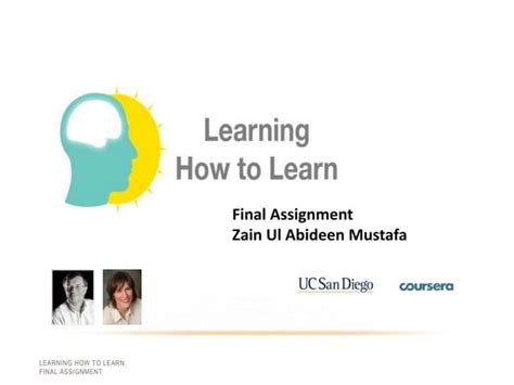 Final Assignment Learning How To Learn Coursera Pptx Brain And Nervous System Disorders