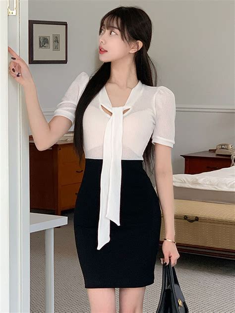 루미에르 feminine 언니 원피스 반팔원피스 미니원피스 하객원피스 하객룩 트위드원피스 프릴원피스 여름원피스 쉬폰