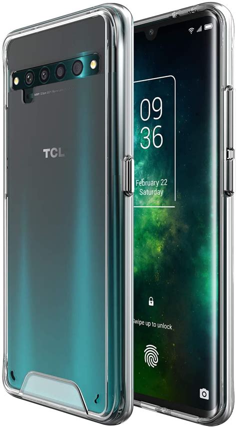 For TCL 10 Pro Case Honeach TCL 10 Pro Phone Case All Corners Shockproof Crystal Clear TPU Hard