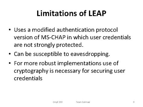 Eap Overview Extensible Authentication Protocol Team Golmaal Vaibhav
