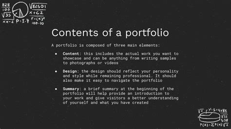 Calculus Style Portfolio Presentation
