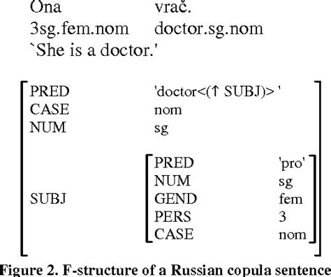 Figure 2 From A Unified Analysis Of Copula Constructions In Lfg