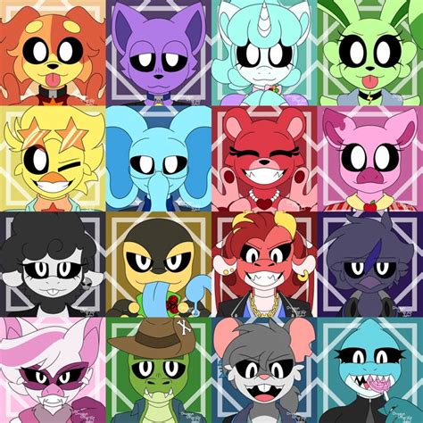 Nightmare Critters🌈💀 And ¡smiling Critters🌈 •poppy Playtime• Cajado