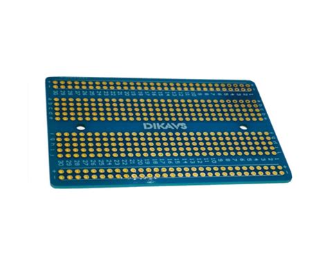 2pc 80x55 Double Side Fr4 Arduino Breadboard Prototype Pcb Blue Solder Sm Components